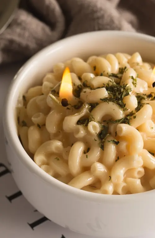 SOUTHLAKE GIFTS Macaroni And Cheese Pasta Candle