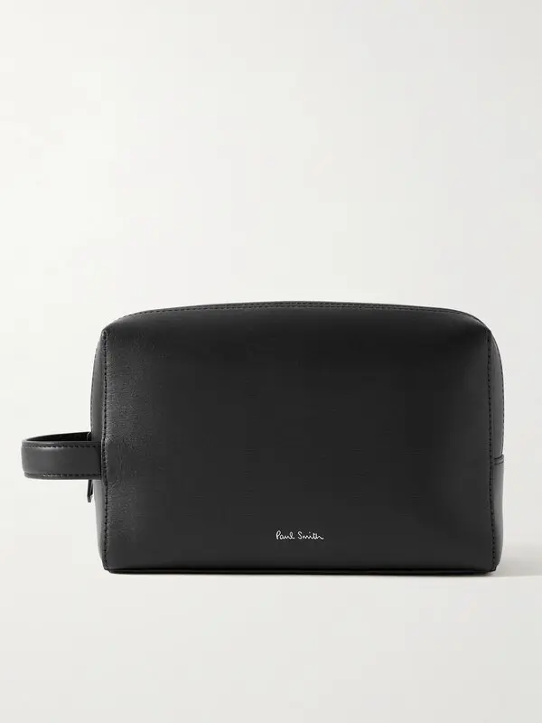 Paul Smith Textured-leather Wash Bag - Black