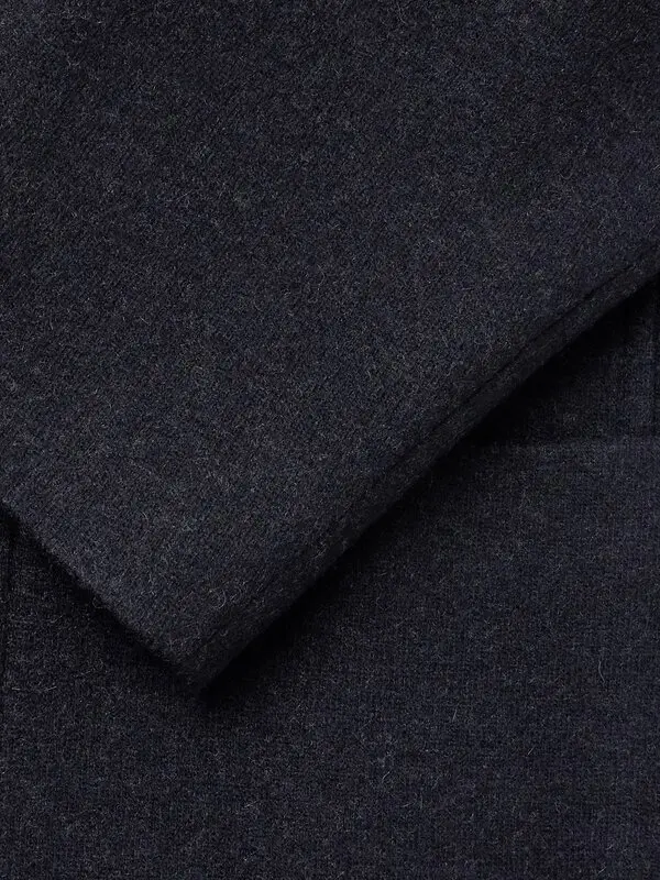 Loro Piana Spagna Nehru-collar Unstructured Cashmere-blend Jersey Suit Jacket - Blue