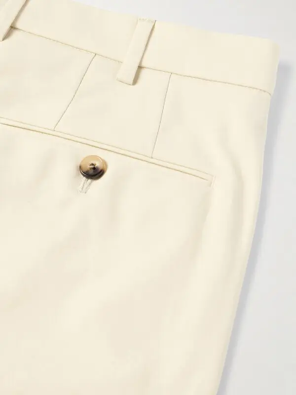 Loro Piana Carlo Hyannis Tapered Cotton-blend Trousers