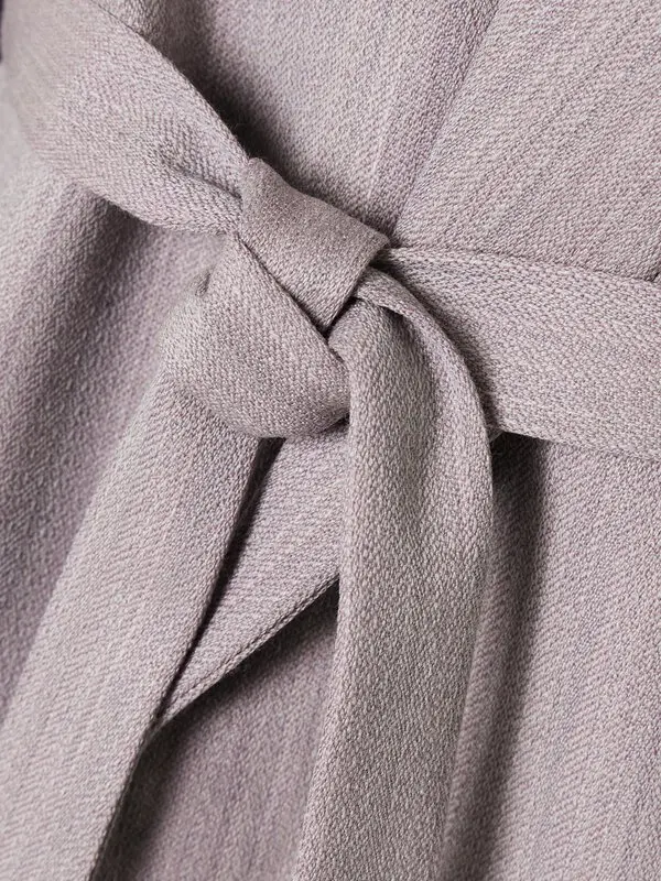 Victoria Beckham Belted Textured-wool Blazer