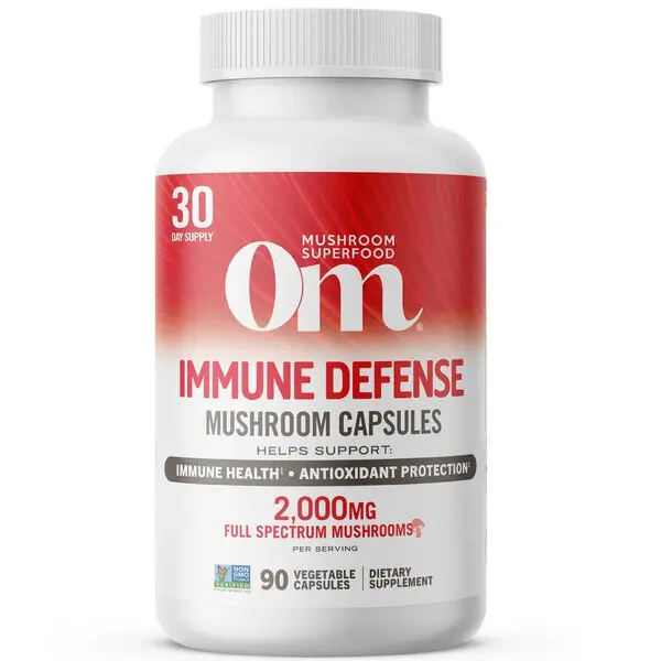 OM MUSHROOM Immune Defense Mushroom Superfood Capsules 90 Capsules - One-color