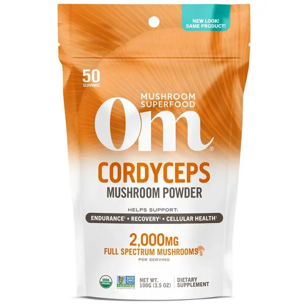 OM MUSHROOM Cordyceps Mushroom Superfood Powder 100 Grams - One-color