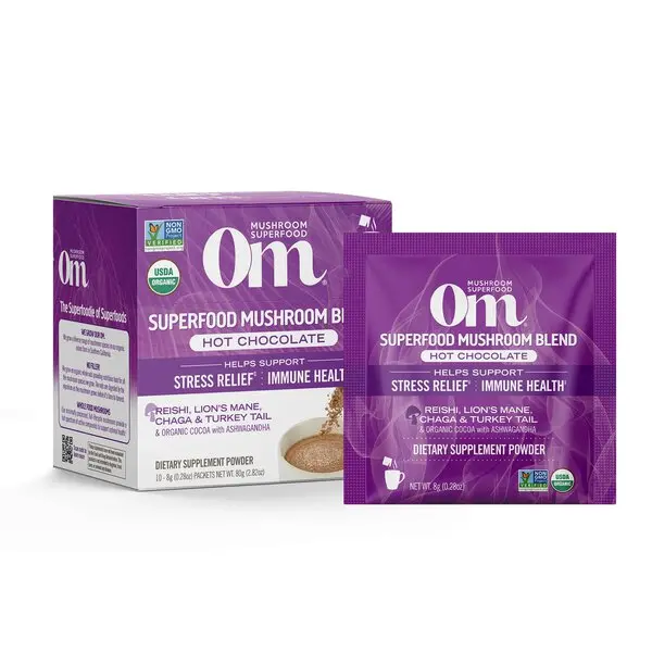 OM MUSHROOM Powered Hot Chocolate 10 Packs - One-color