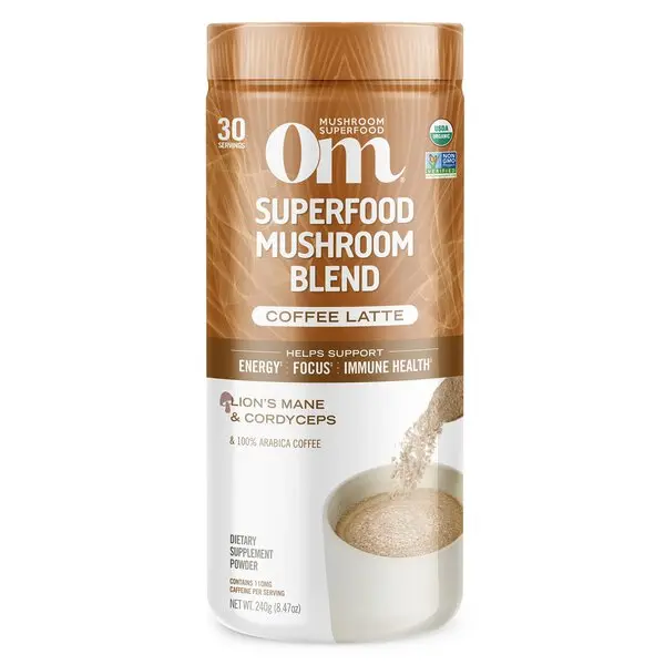 OM MUSHROOM Coffee Latte Blend 240 Grams - One-color