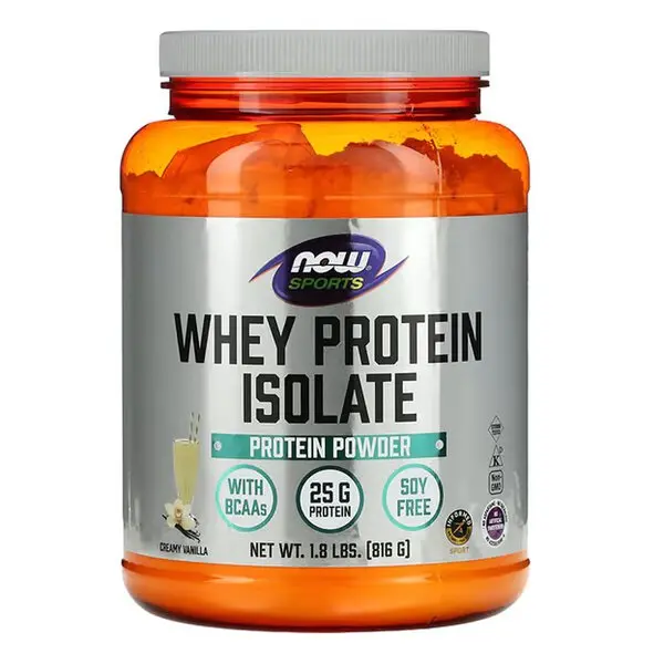 NOW SPORTS Whey Protein Isolate Creamy Vanilla Flavor 1.8 Lbs - One-color