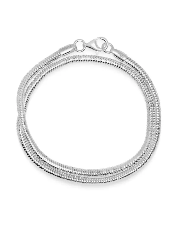 NIALAYA JEWELRY Wrap-around Chain Bracelet - Silver