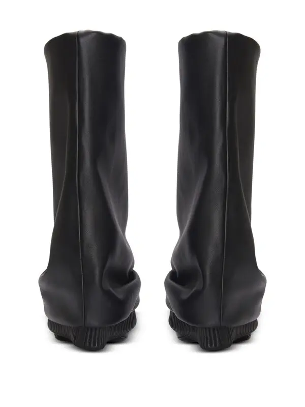 Balmain Draped Leather Boots