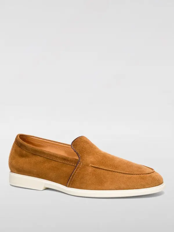 Santoni Suede Loafers - Brown