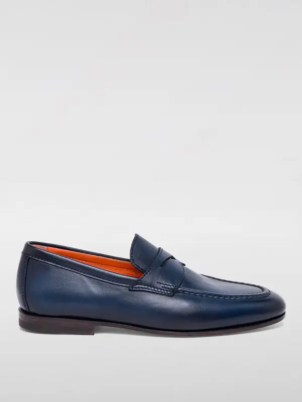 Santoni Penny Loafers - Blue