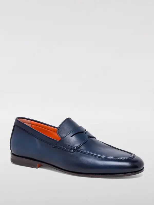Santoni Penny Loafers - Blue