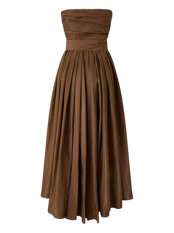 Pinko Strapless Gown - Brown