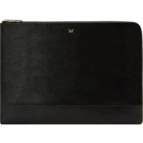Wolf W Laptop Sleeve - Black