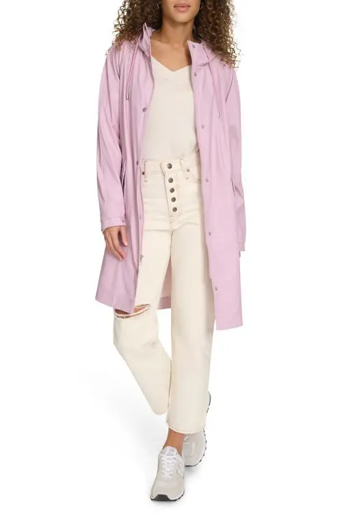 LEVI'S Water Resistant Long Rain Jacket - Blush