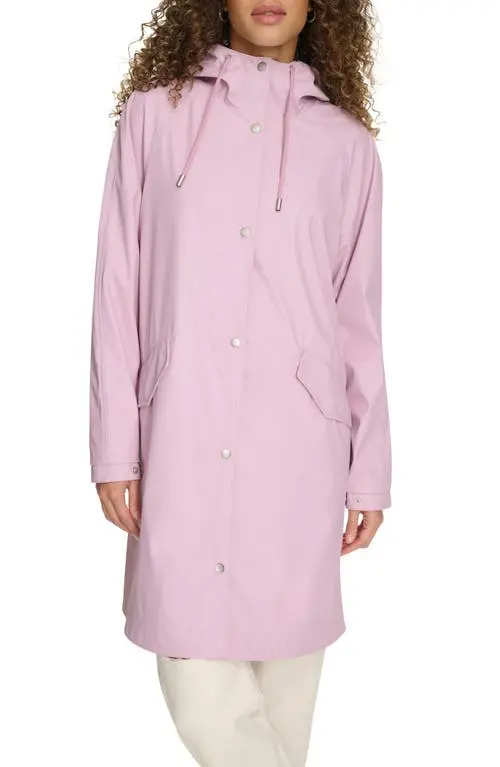 LEVI'S Water Resistant Long Rain Jacket - Blush