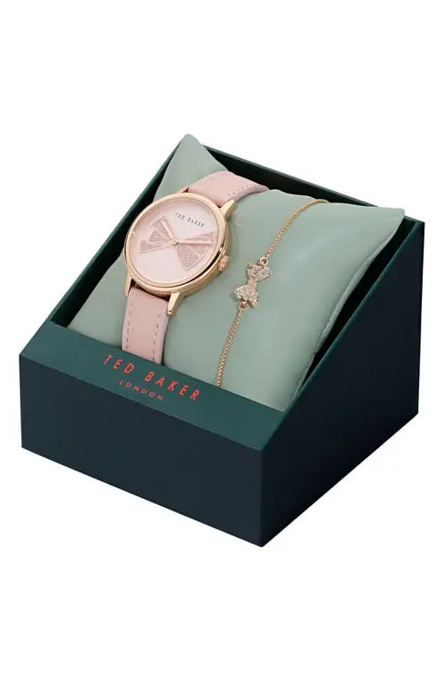 Ted Baker London Phylipa Watch & Bracelet Set - Pink