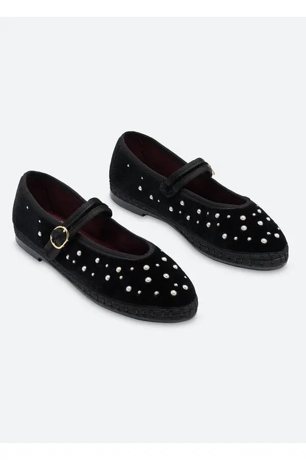 Sea Pearl Mary Jane Flats