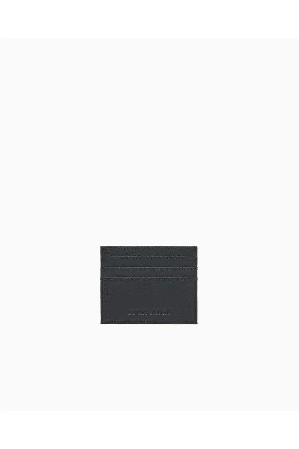 Emporio Armani Tumbled Leather Card Holder