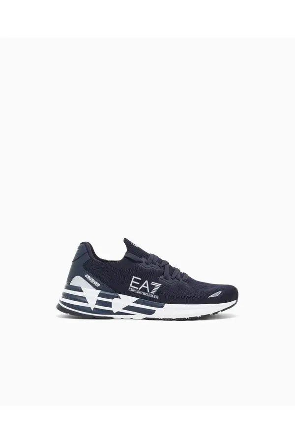 EA7 Crusher Distance Knit 2.0 Sneakers - Blue