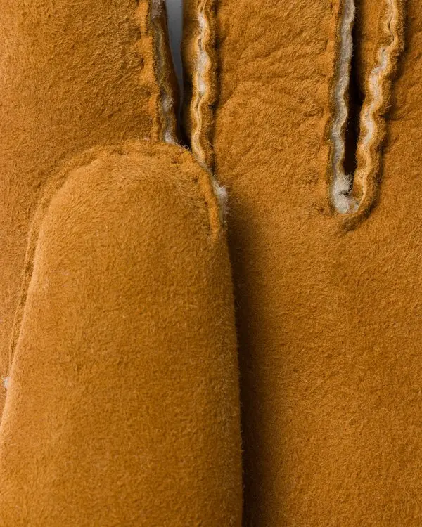 Prada Suede Sheepskin Gloves - Neutral