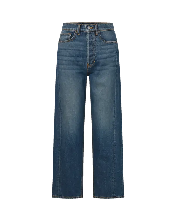 Veronica Beard Ryder Barrel Jeans - Equinox Blue