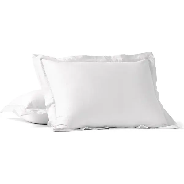 COYUCHI Cloud Soft Organic Cotton Sateen Pillow Sham - Alpine White