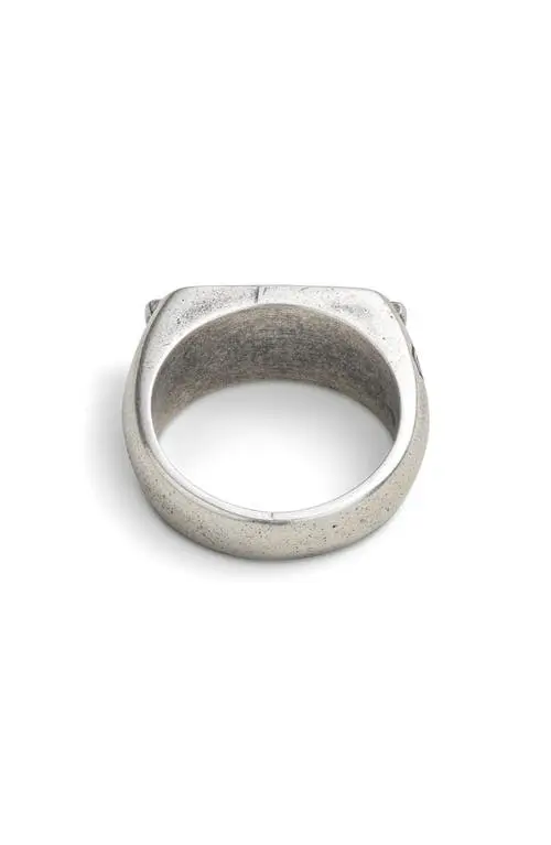 DEGS & SAL Recycled Sterling Silver Ring - Black