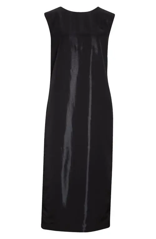 Gia Studios Agatha Taffeta Midi Dress In Black - 73% Off | Editorialist