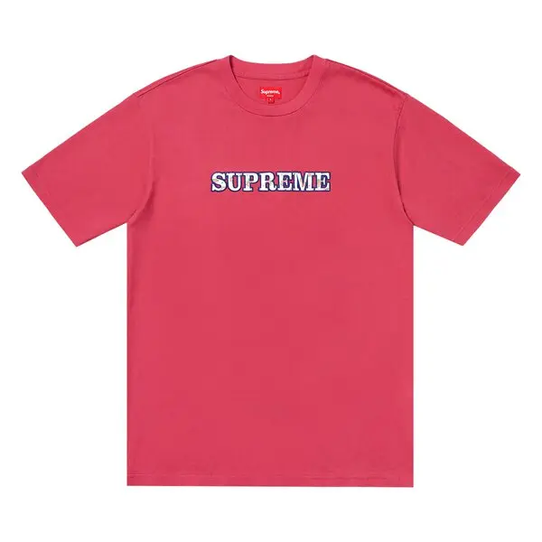 Supreme Floral Logo Tee 'dusty - Red