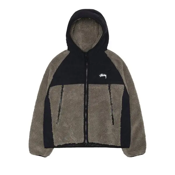 StÜssy Sherpa Paneled Hooded Jacket