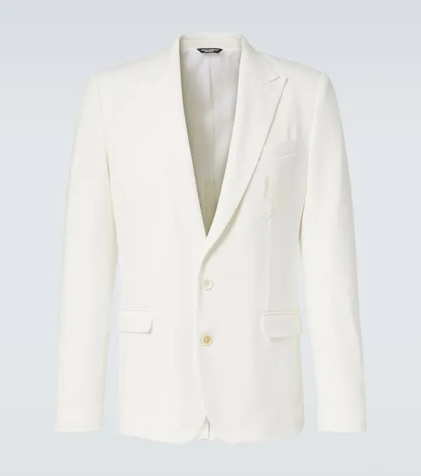 Dolce & Gabbana Single-breasted Blazer - White