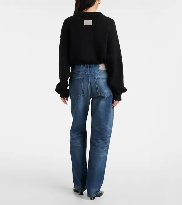 AYA MUSE Faded Straight Leg Jeans