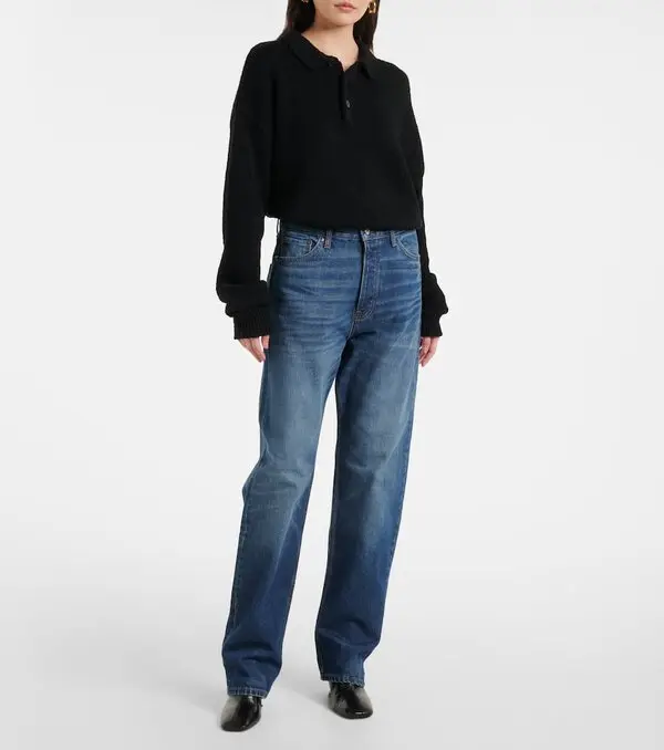 AYA MUSE Faded Straight Leg Jeans
