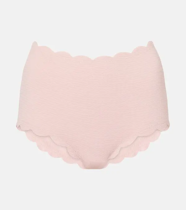 Marysia Santa Monica Scalloped Bikini Bottom - Pink