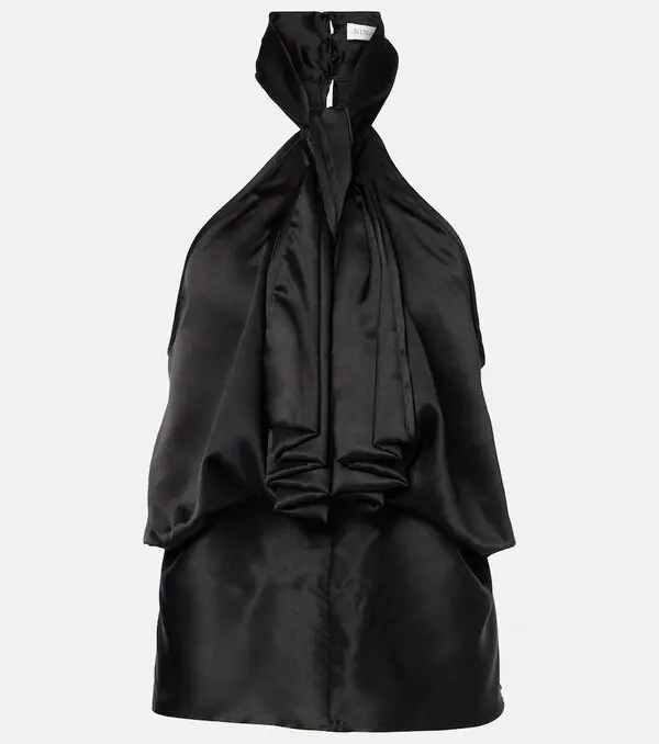 Nina Ricci Satin Top - Black