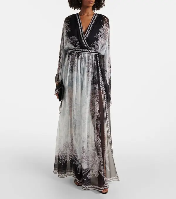 Elie Saab Printed Maxi Skirt - Multicoloured