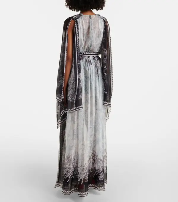 Elie Saab Printed Maxi Skirt - Multicoloured