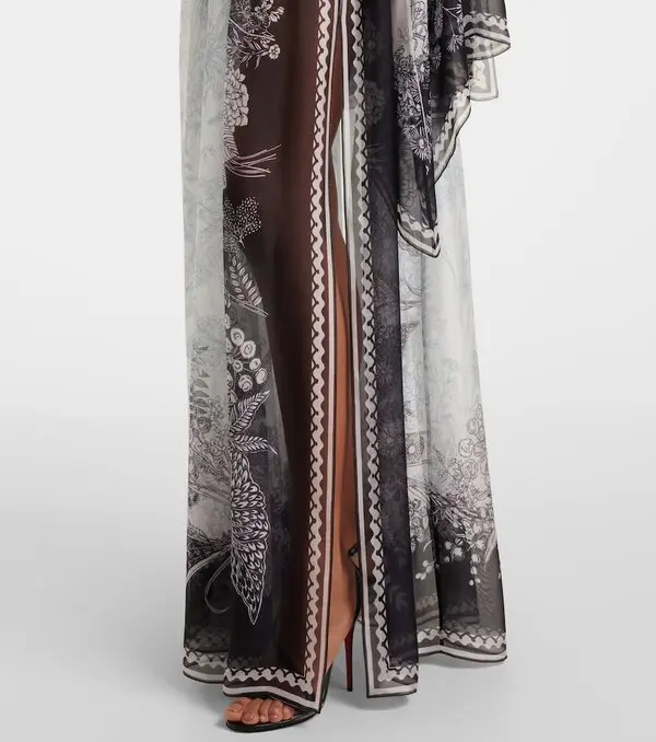 Elie Saab Printed Maxi Skirt - Multicoloured