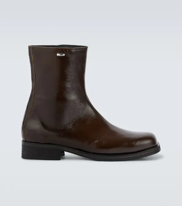 Our Legacy Camion Leather Ankle Boots - Brown