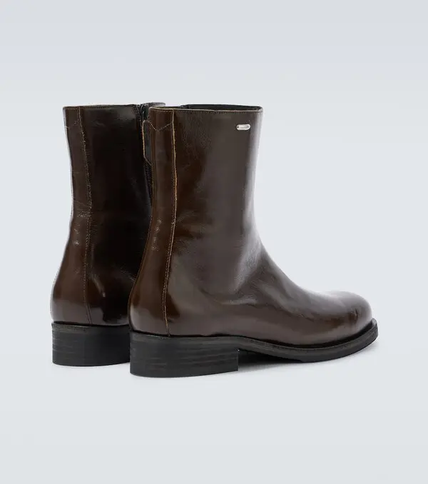 Our Legacy Camion Leather Ankle Boots - Brown