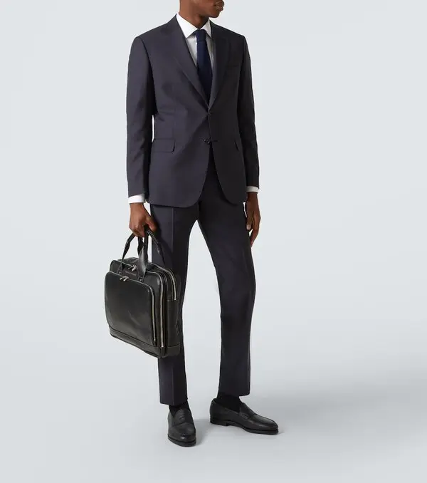 Brunello Cucinelli Leather Briefcase - Black