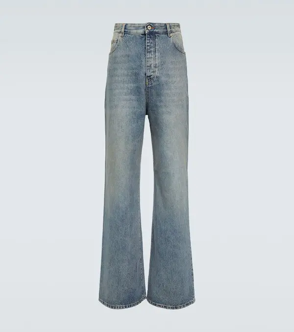 Loewe Faded Wide-leg Jeans