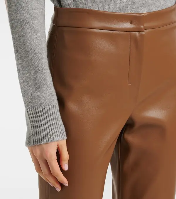 Max Mara Sublime Cropped Bootcut Pants - Brown