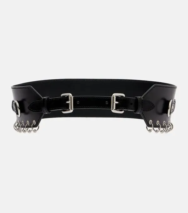 Isabel Marant Étoile Embellished Leather Belt - Black