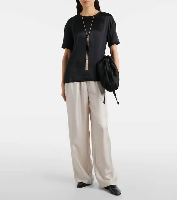 LISA YANG - Silk Wide-Leg Pants