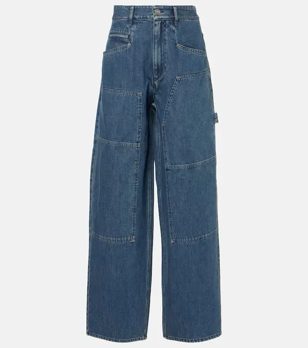 MARANT ETOILE Ophra Straight Leg Jeans - Blue