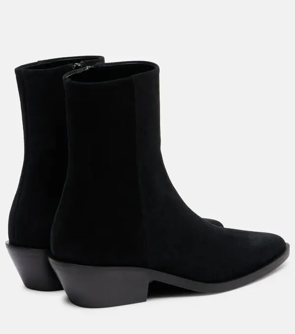 A.emery Hudson Suede Ankle Boots - Black
