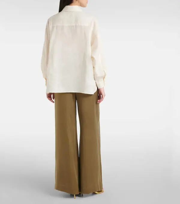Zimmermann Crush Ramie Shirt - Beige