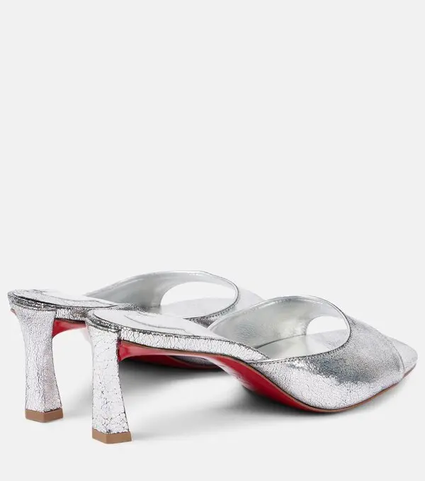 CHRISTIAN LOUBOUTIN Condora 55 Metallic Mules