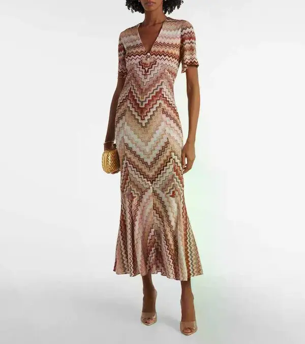 Missoni Zigzag Lamé Maxi Dress